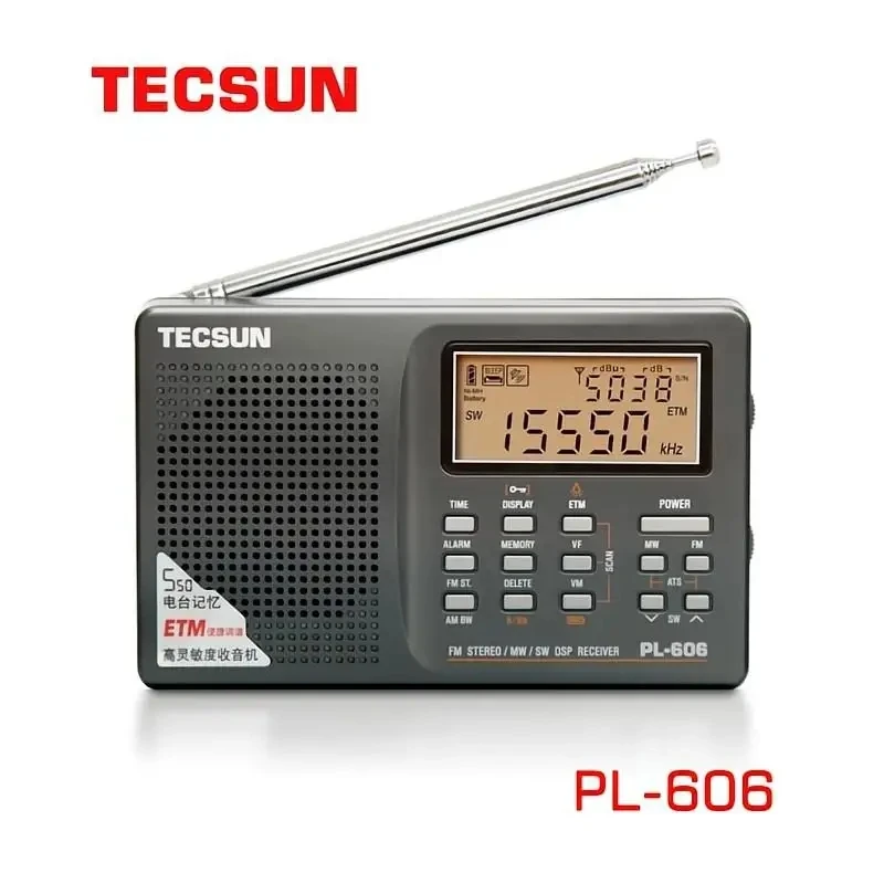 Tecsun-PL-606-DSP-Radio-FM-Stereo-MW-SW-LW-Radio-Receiver-Digital-Full ...