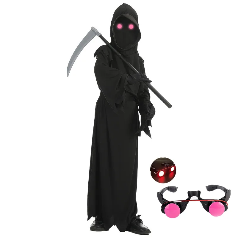 Devil-Dark-Messenger-Ghost-Cosplay-Suit-Halloween-Children-Horror-Red ...