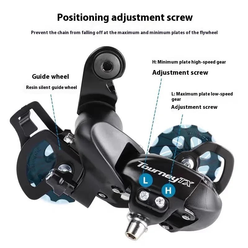 Shimano Tourney Tx800 Rear Derailleur 7/8 Speed For Mountain Bicycle RD ...