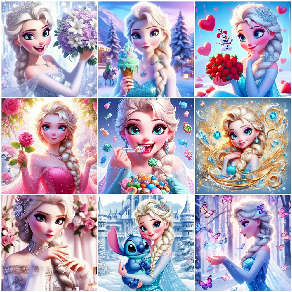 Disney-Novelty-2024-Diamond-Embroidery-Elsa-Frozen-Rhinestone-Picture ...