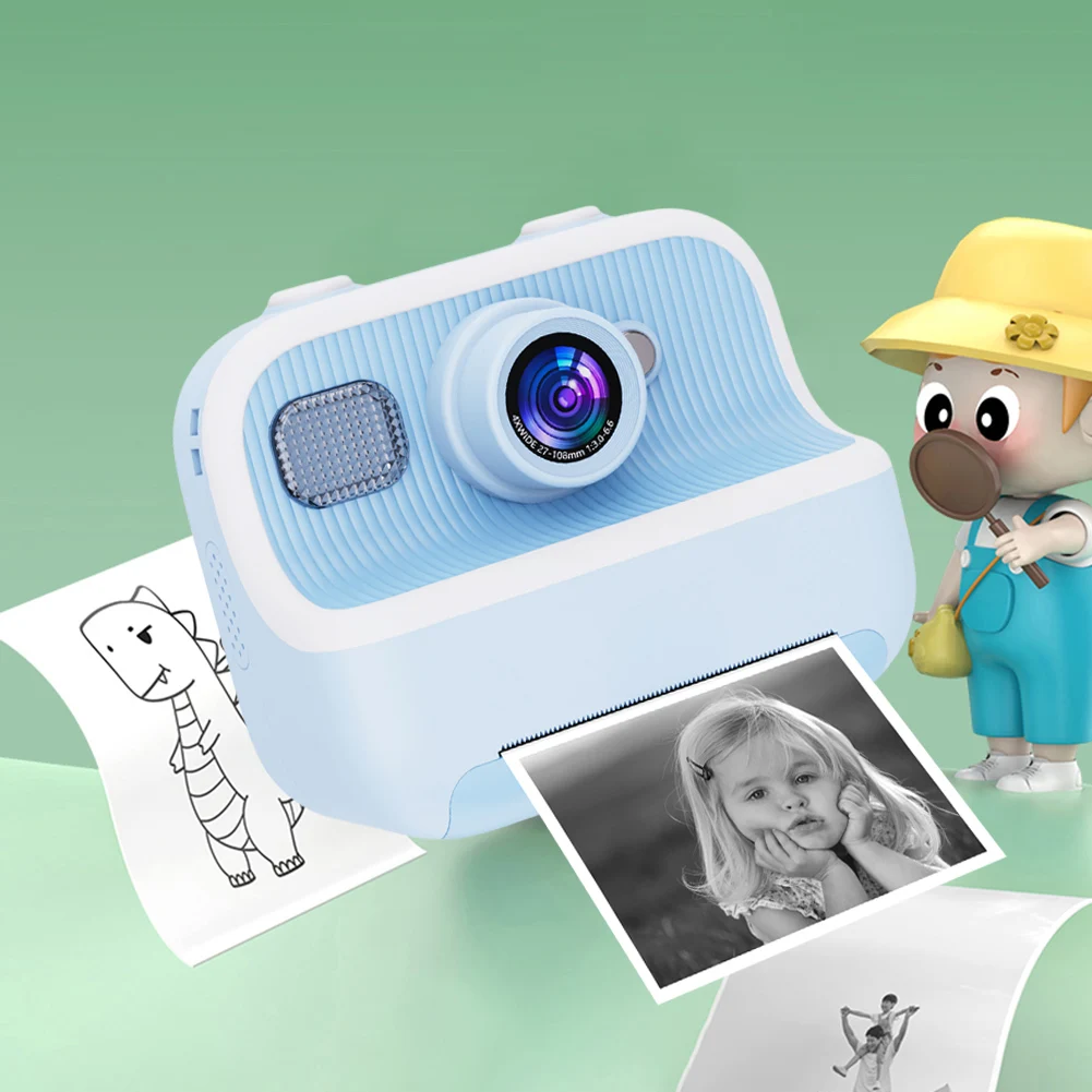 Kids Mini Instant Print Camera 2.4 Screen Photo Printing Camera HD ...