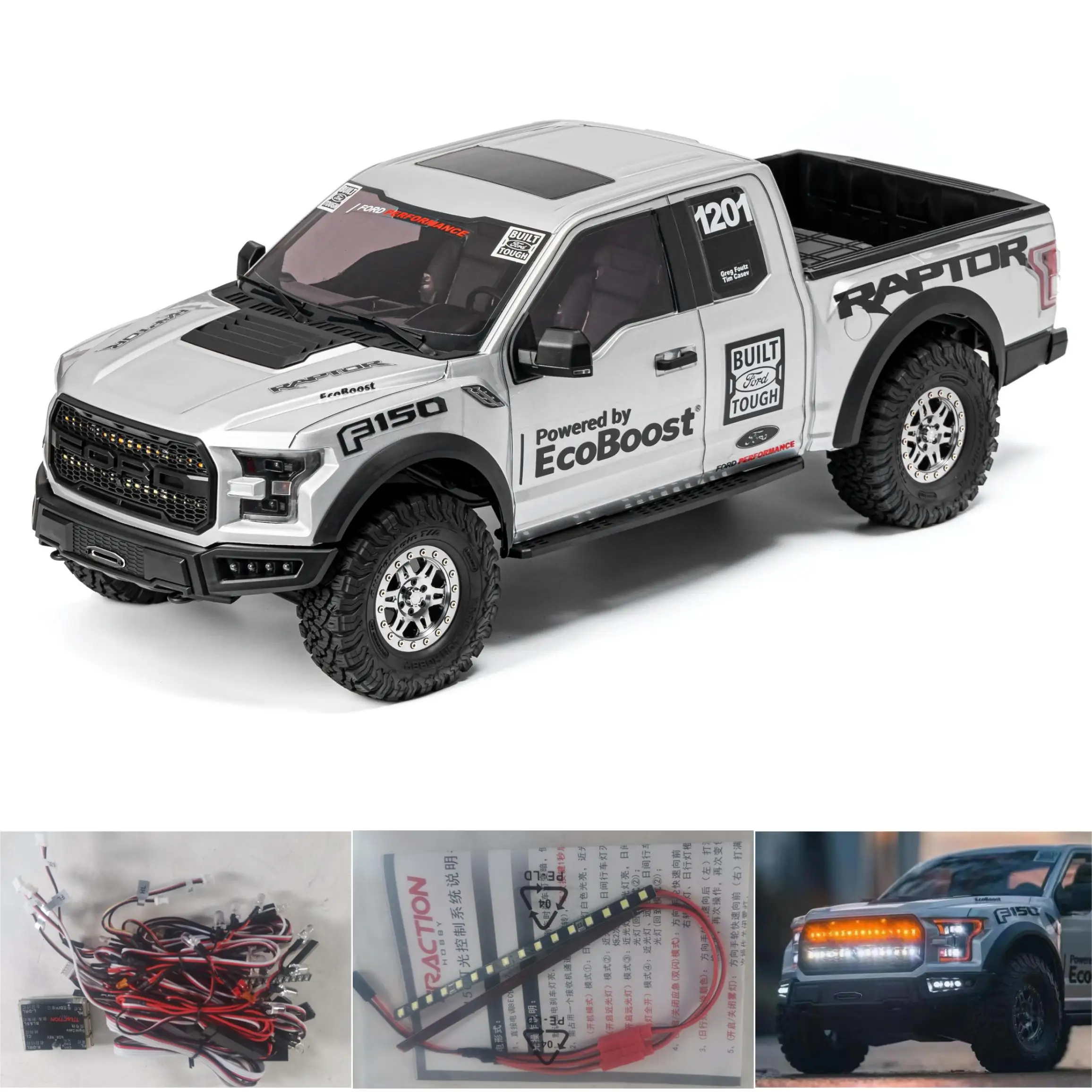 1-8-F150-Ford-Raptor-THE012-8th-Scale-Crawler-RC-Climbing-Car-Traction ...