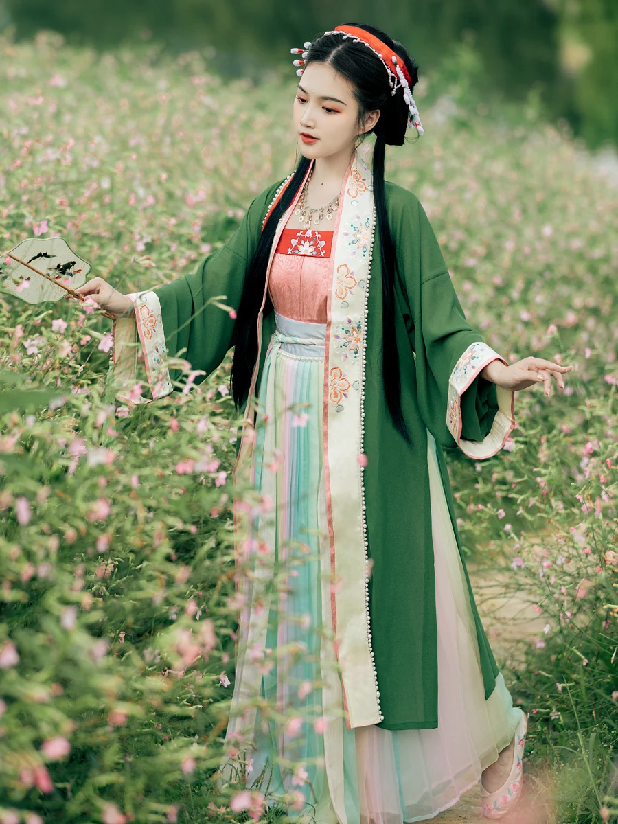 Zijue-Autumn-Color-Li-Qingzhao-Cardigan-Long-Sweater-Hanfu-Beizi-Song ...