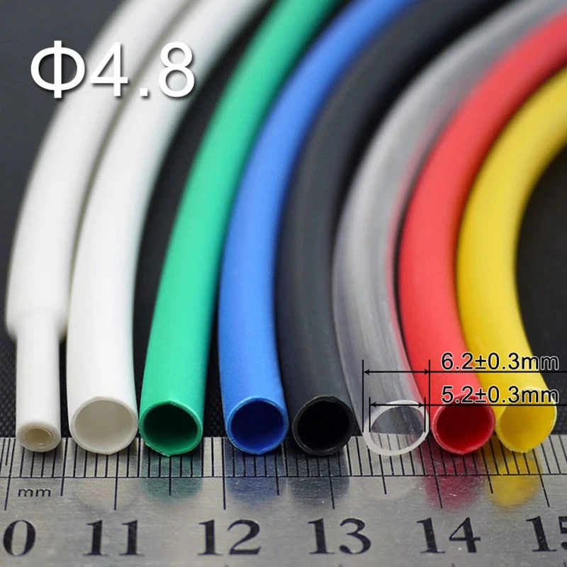 1/5/10/25/50/100M 3:1 Heat Shrink Tube with Glue Thermoretractile Heat Shrinkable Tubing Dual ...