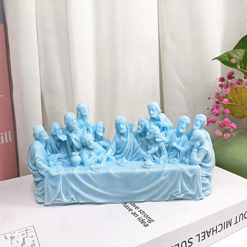 The-Last-Supper-Aromatherapy-Candle-Mold-Jesus-Dinner-With-Twelve ...