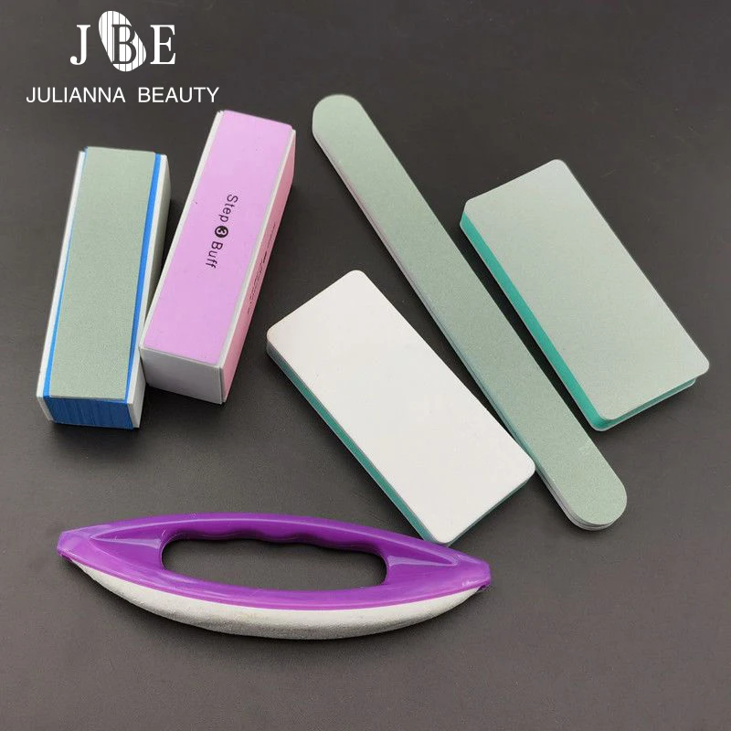 2-5Pcs-Double-side-Nail-Buffer-Polisher-Block-Green-White-Shine ...