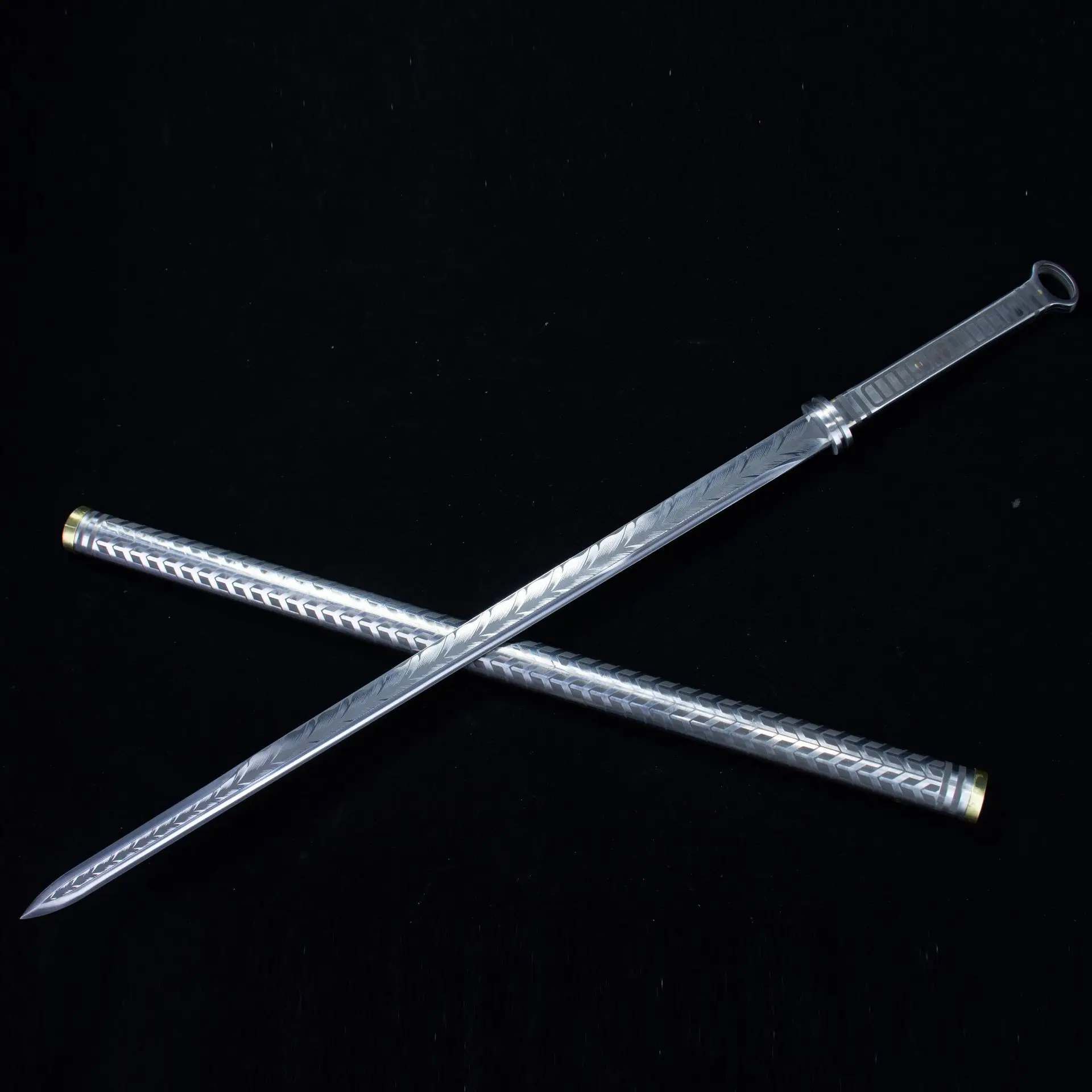 95cm real sword stainless steel town house sword integrated self ...