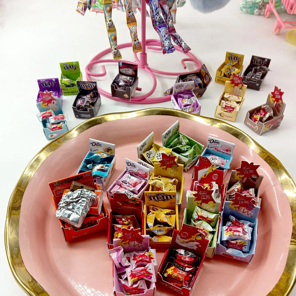 1-12-Scale-Miniature-Dollhouse-Food-Cute-Chocolate-Wafer-Cookies-Model ...