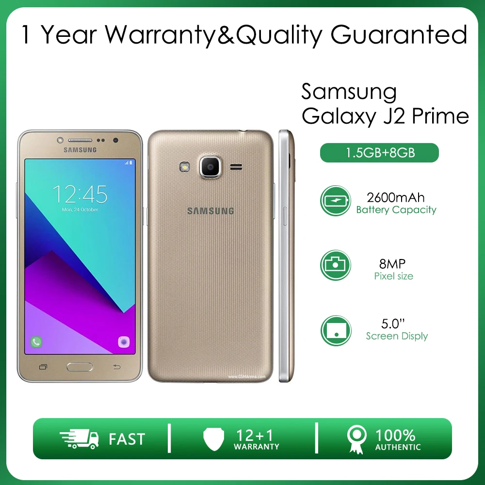 Original samsung galaxy j2 prime g532f telefone celular 1.5gb ram 8gb ...