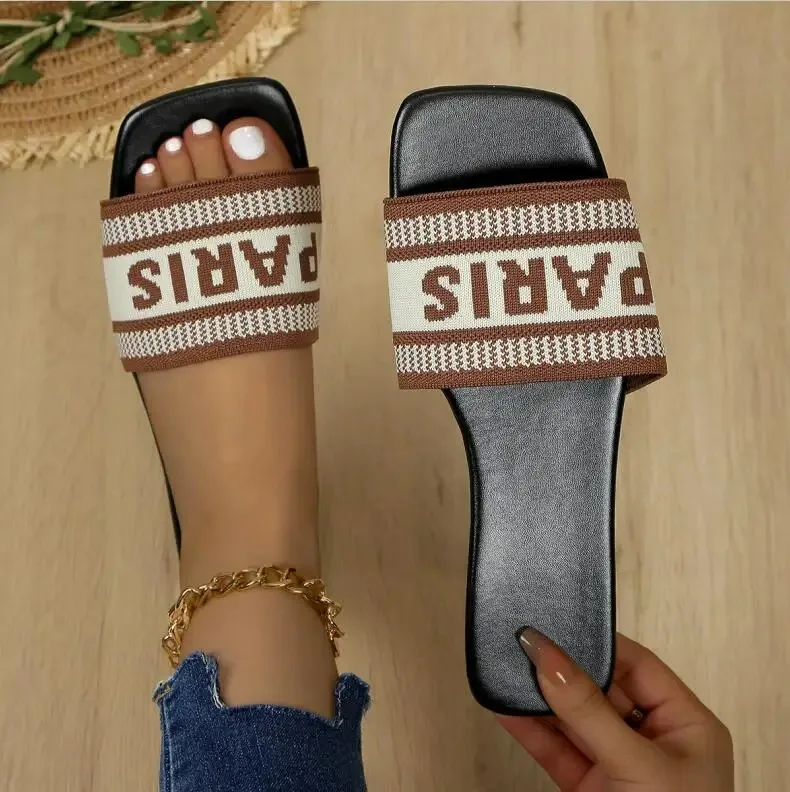 Designer-Brand-Women-Slippers-Summer-Brand-Ladies-Round-Head-Flat ...