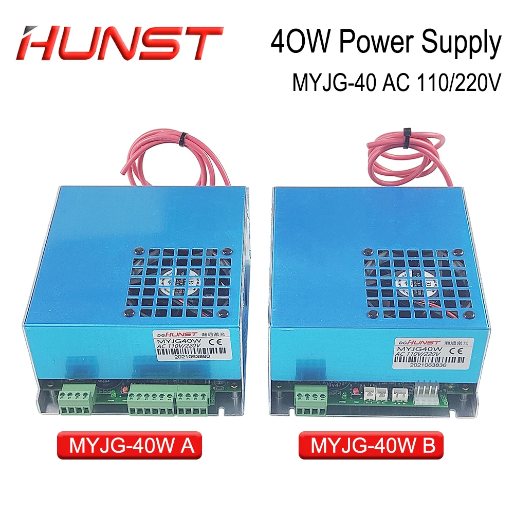 Hunst MYJG-40W CO2 Laser Power Supply 110V/220V Laser Generator For 40W ...
