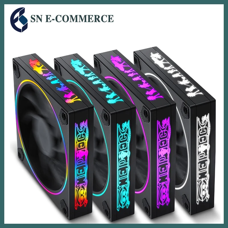 120mm Cooling Fan RGB pc gamer Adjust Speed One Piece Anime argb ...