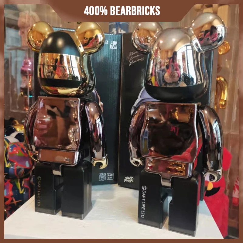 400% Bearbricks Cyberpunk Daft Punk Joint Bright Face Bear Gloomy Bear ...
