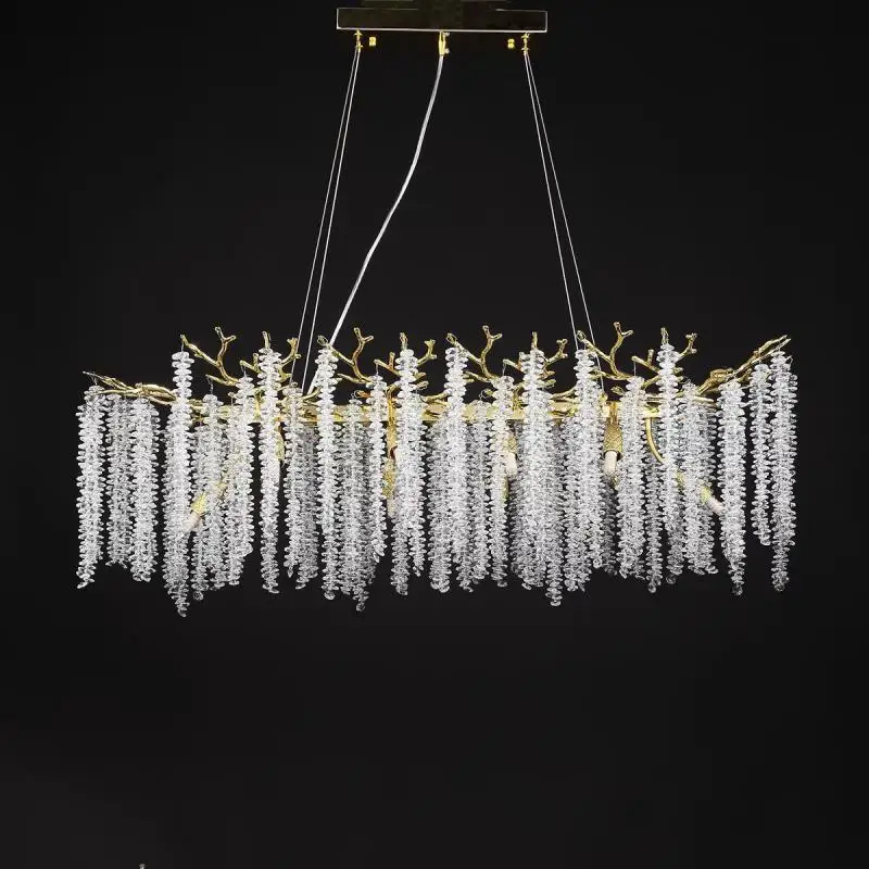 Luxury Crystal Ceiling Led Chandelier For Bedroom Kitchen Table Living ...