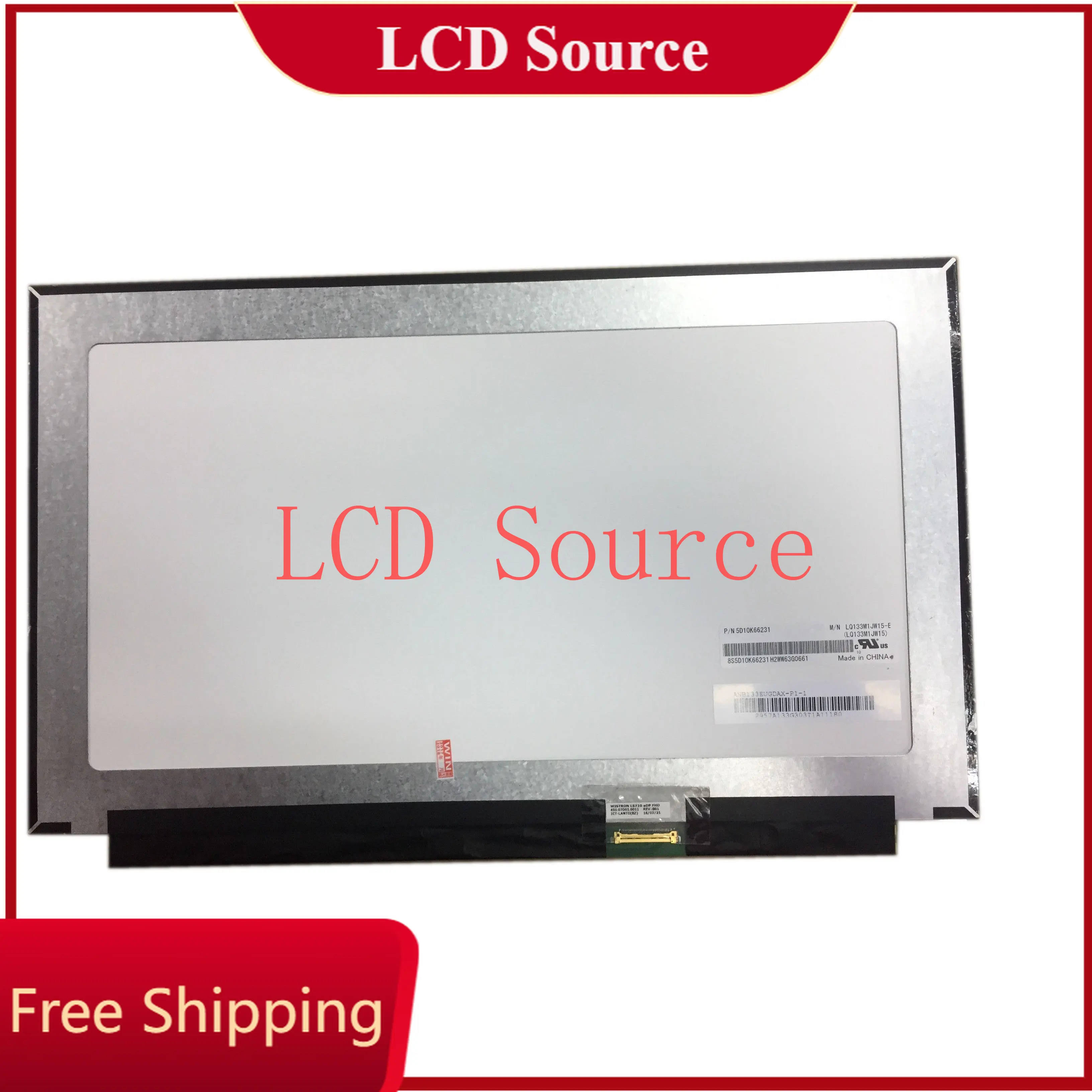 LQ133M1JW15-E-LQ133M1JW15-fit-LTN133HL09-LP133WF4-SPB1-NV133FHM-N52-IPS ...