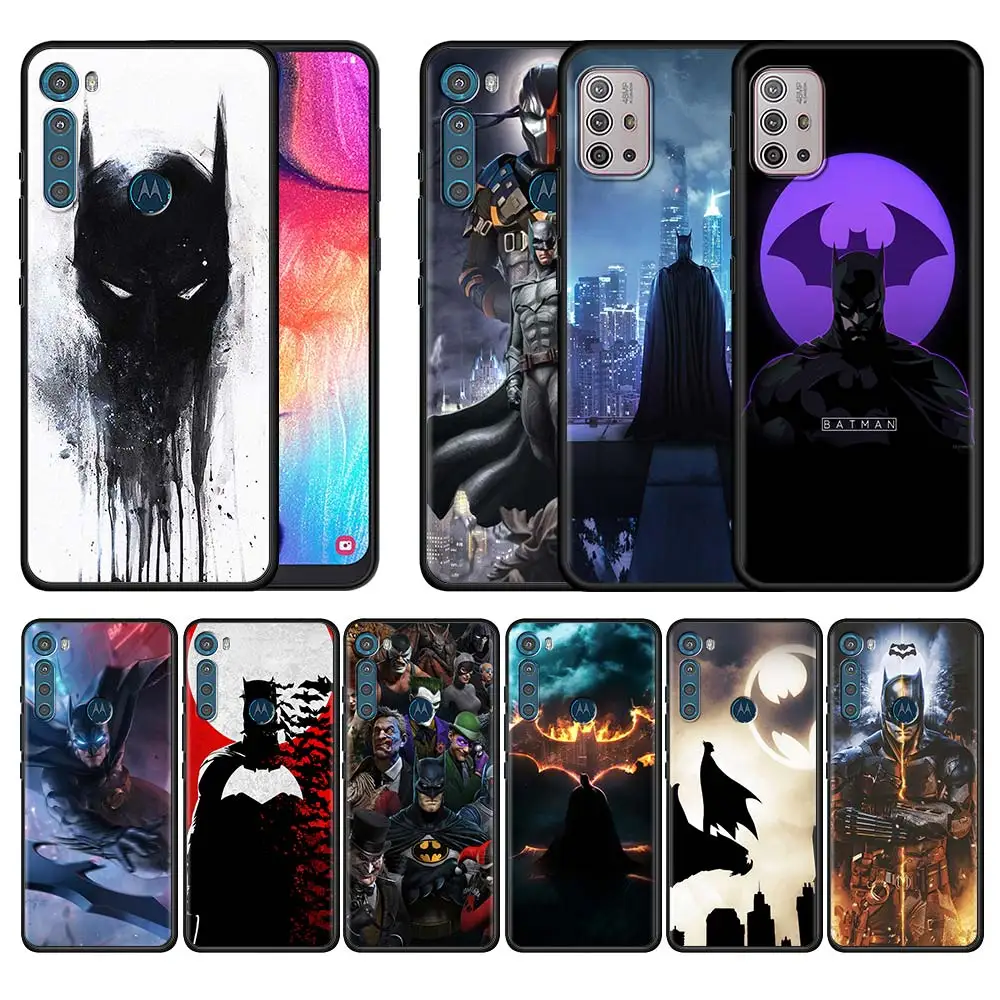 Preto caso de telefone para motorola moto g30 g60 g9 jogar uma fusão g8 ...