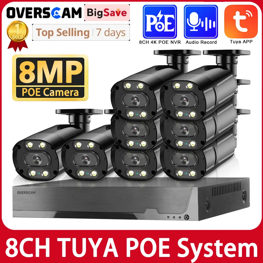 4K-tuya-Smart-Life-Poe-Camera-System-8MP-IP-Camera-4K-8CH-Nvr-Vedio ...