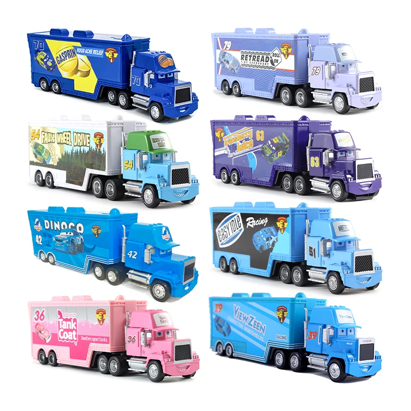 Disney-Pixar-Cars-Truck-Mack-Anime-Toy-Car-Ram-rez-Container-Trucks ...