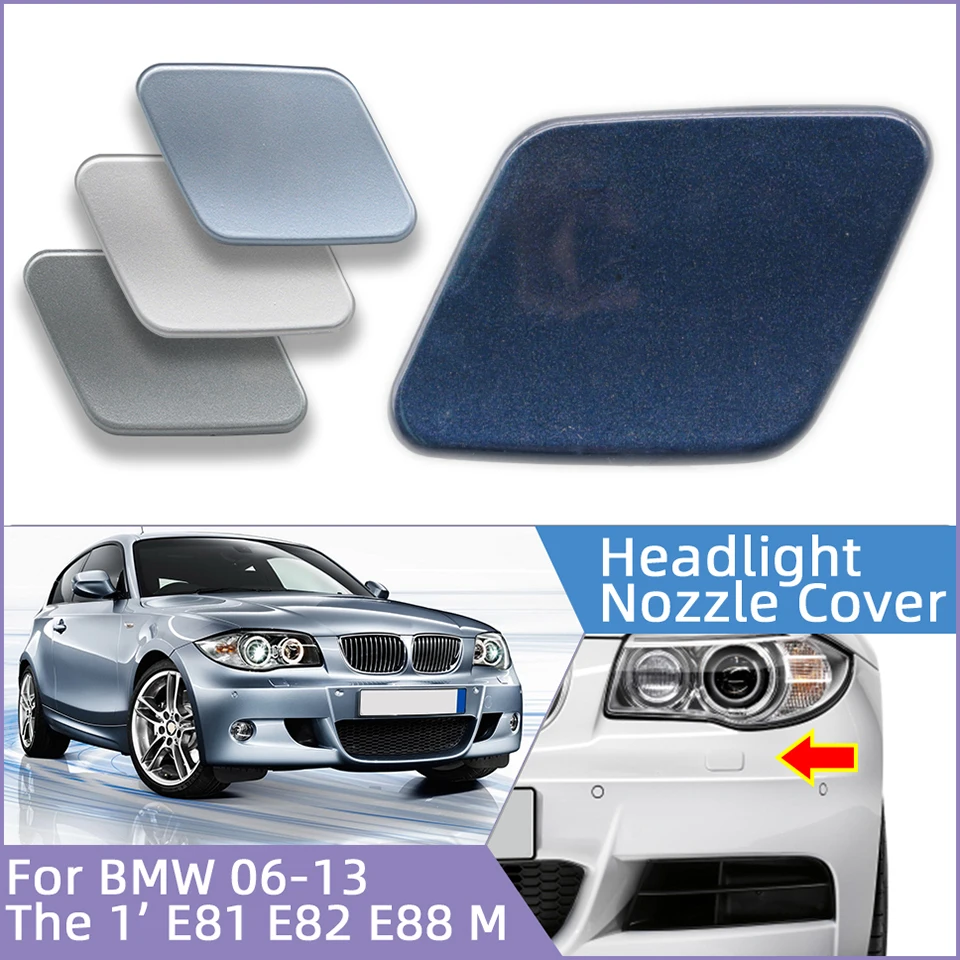 Front Headlamp Washer Nozzle Cover Cap For BMW 1 Series E81 E82 E87 E88 ...