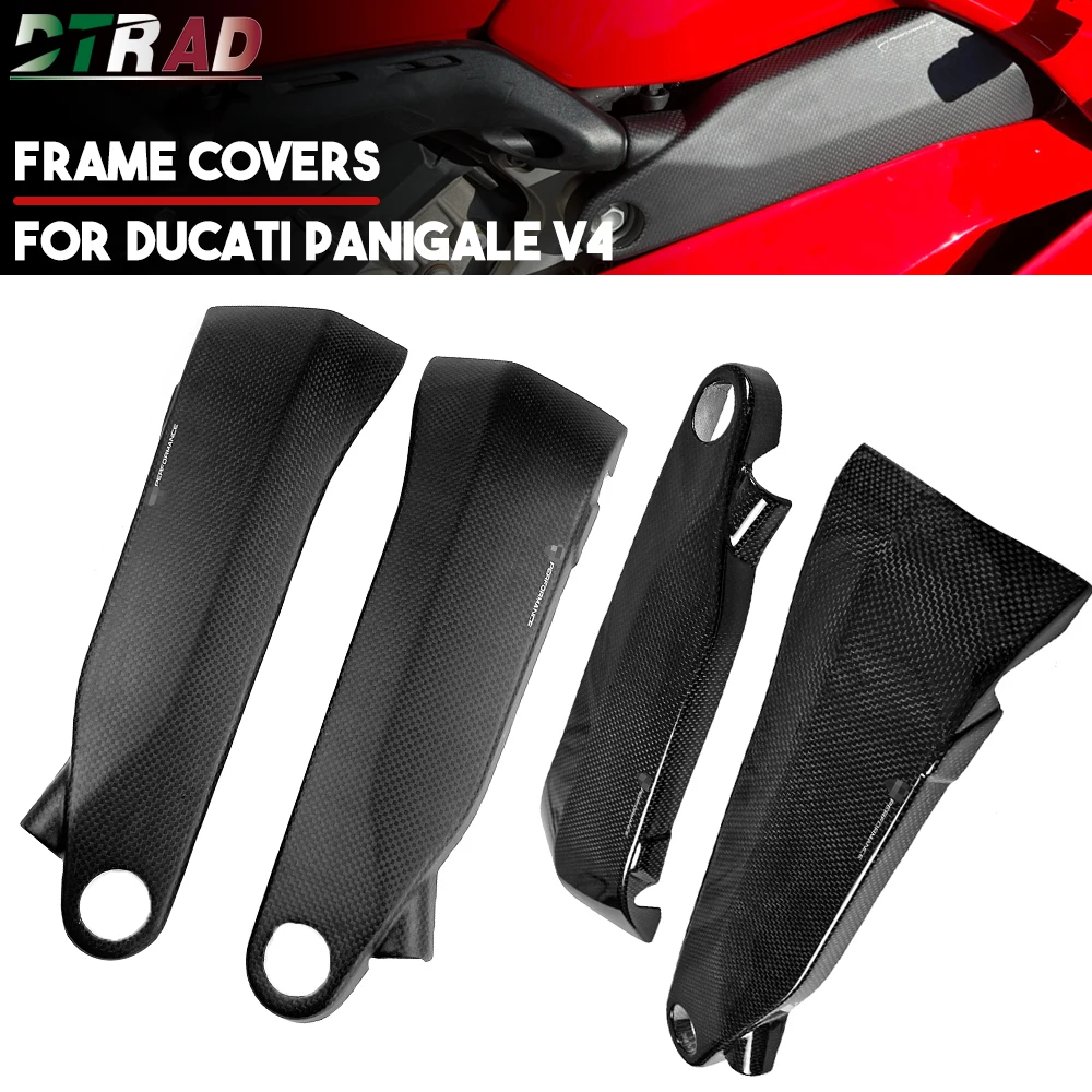 For-DUCATI-Panigale-V4-V4S-V4R-2018-2023-Carbon-Fiber-Frame-Covers-Fuel ...