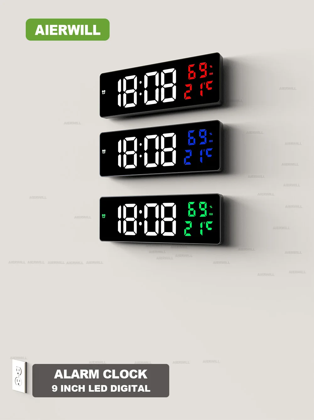 Rel-gio-de-parede-digital-com-grande-tela-LED-despertador-eletr-nico ...