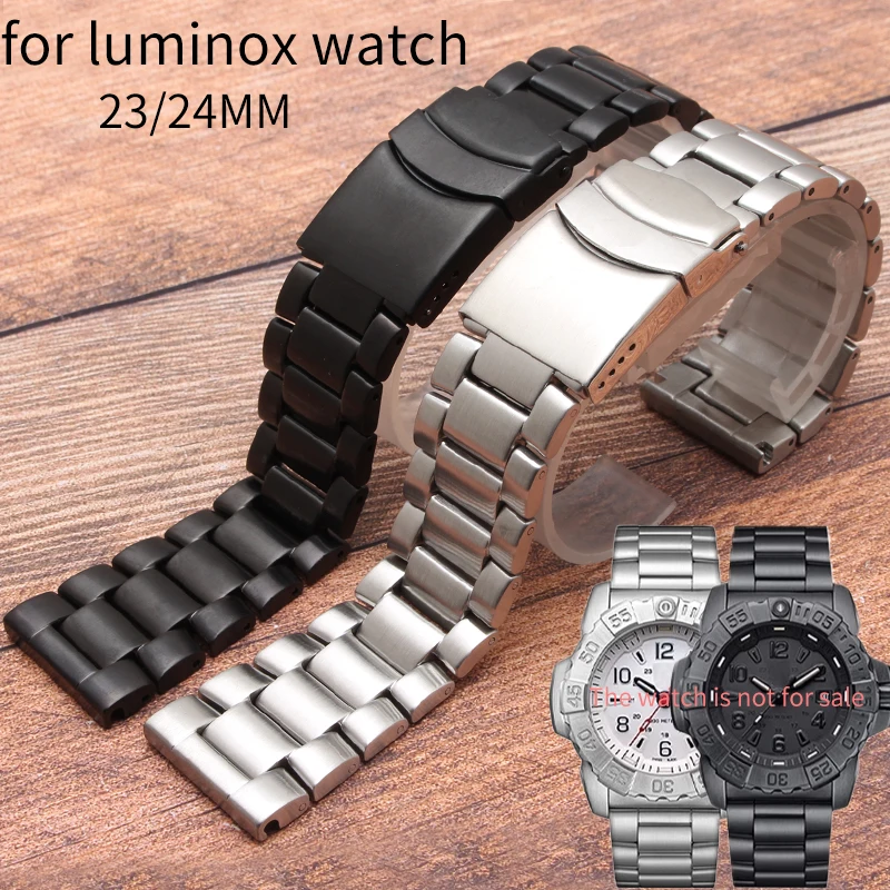 23MM24MM solid stainless steel bracelet for luminox 3501 8831 3749 3741 ...