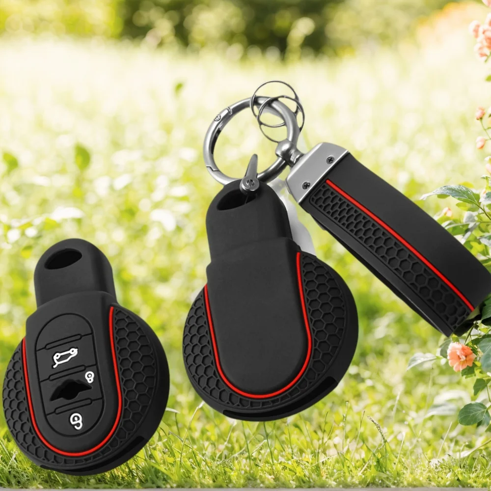 Silicone Car Key Case Cover for BMW MINI COOPER S ONE JCW F54 F55 F56 ...