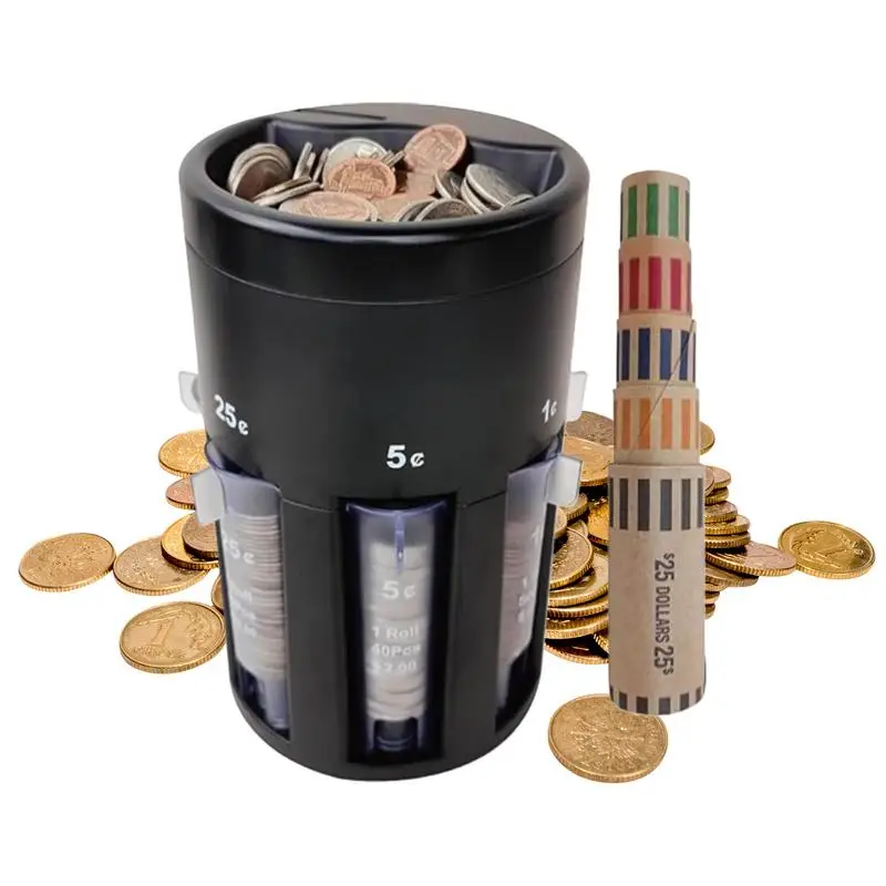 5 in 1 coin counter with coin wrapper Automatic Coin Sorter Coin Sorter ...