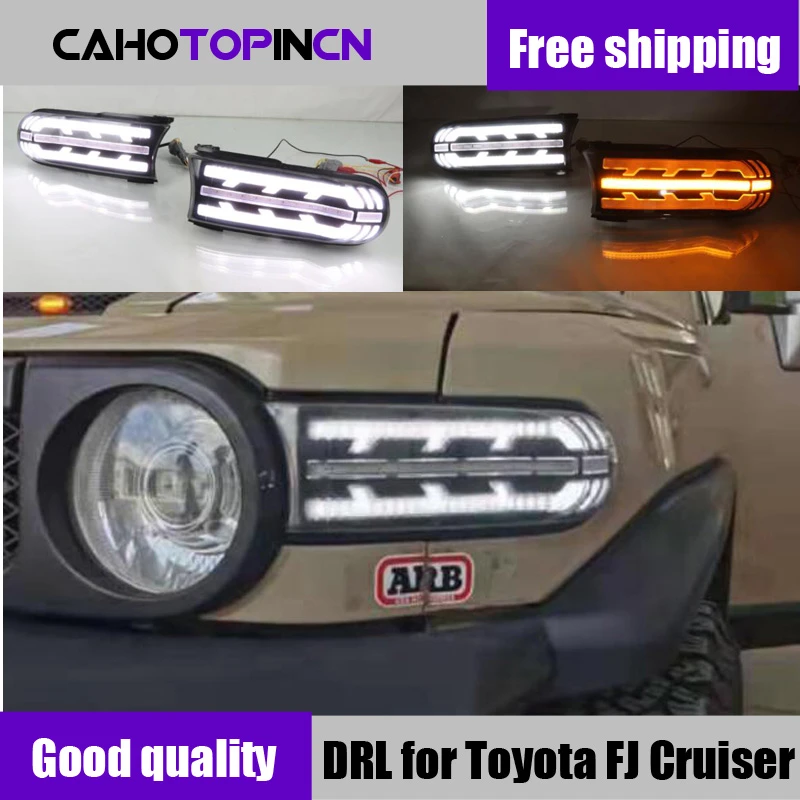 2PCS Dynamic Turn Signal Function Waterproof ABS 12V Car DRL Lamp LED ...