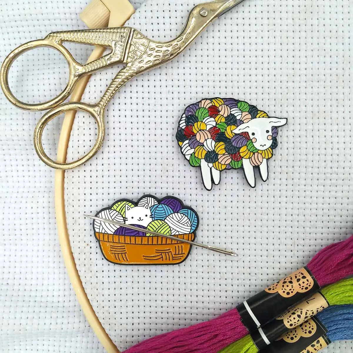 Magnetic Cross Stitch Pattern Holder Magnetic Line Keeper For Knitting ...