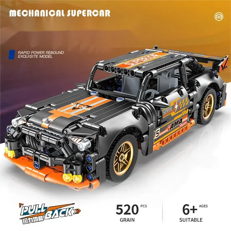Technical-Super-Racing-Car-Model-Building-Blocks-Automobile-Pull-Back ...