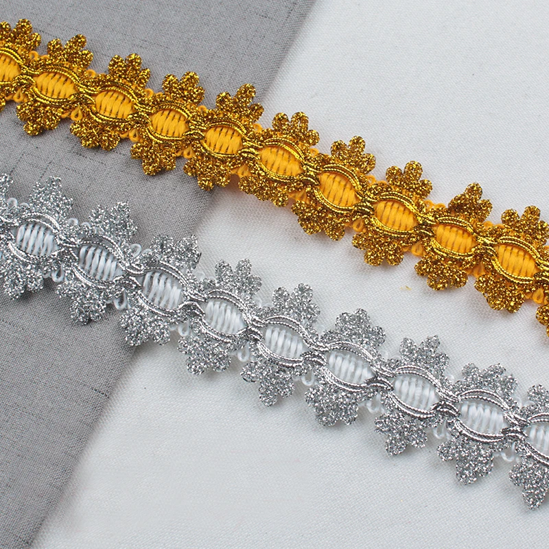 3Yards-45mm-Gold-Silver-Lace-Ribbon-Trims-For-Stage-Performance-Party ...