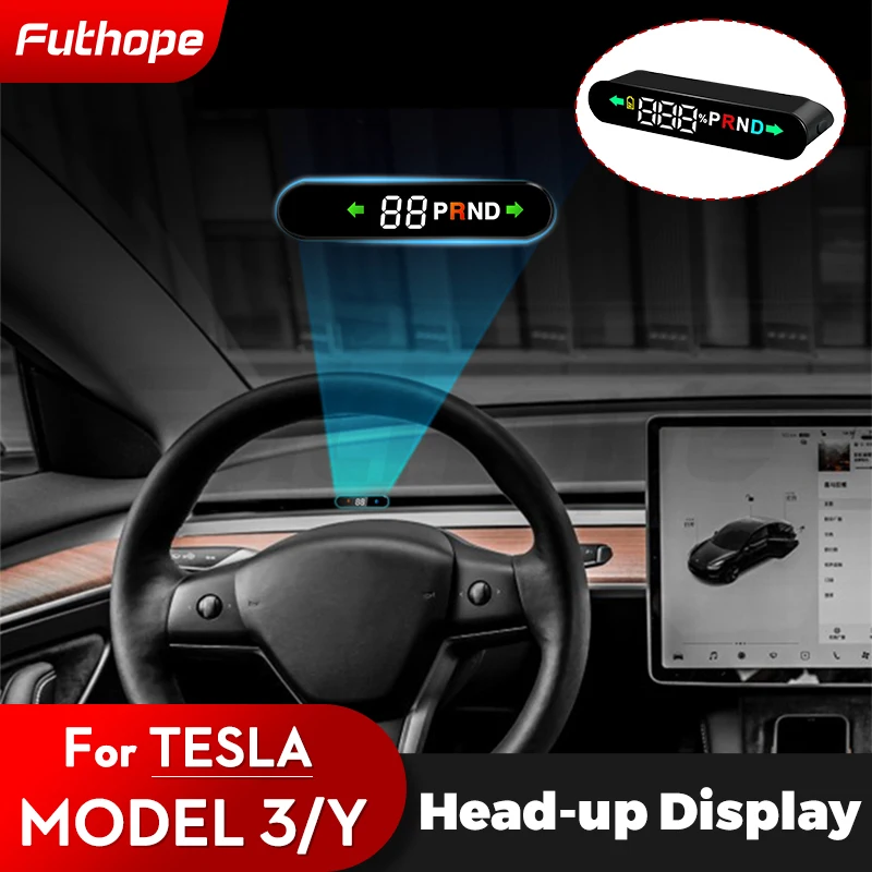 Futhope-Hidden-HUD-Head-up-Display-for-Tesla-Model-3-Y-2018-2022-Speed ...