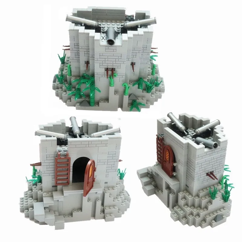 DIY-Parts-Military-Base-Building-Block-Naval-Island-Turret-Weapon ...