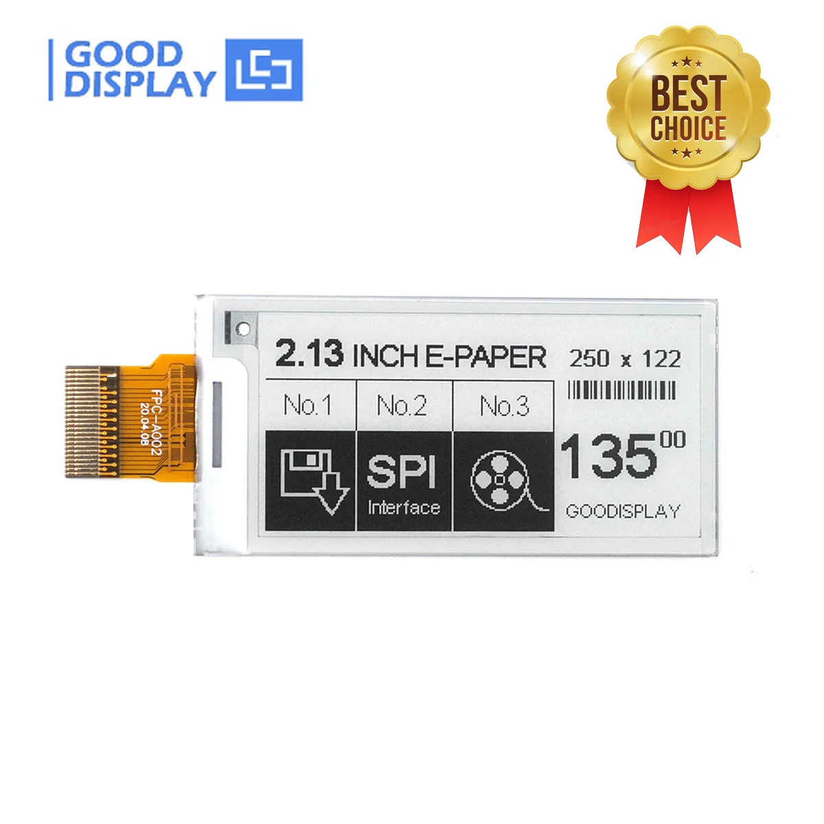 Electronic-Epaper-Tag-2-13-Inch-250x122-Raspberry-Pi-Eink-Display ...