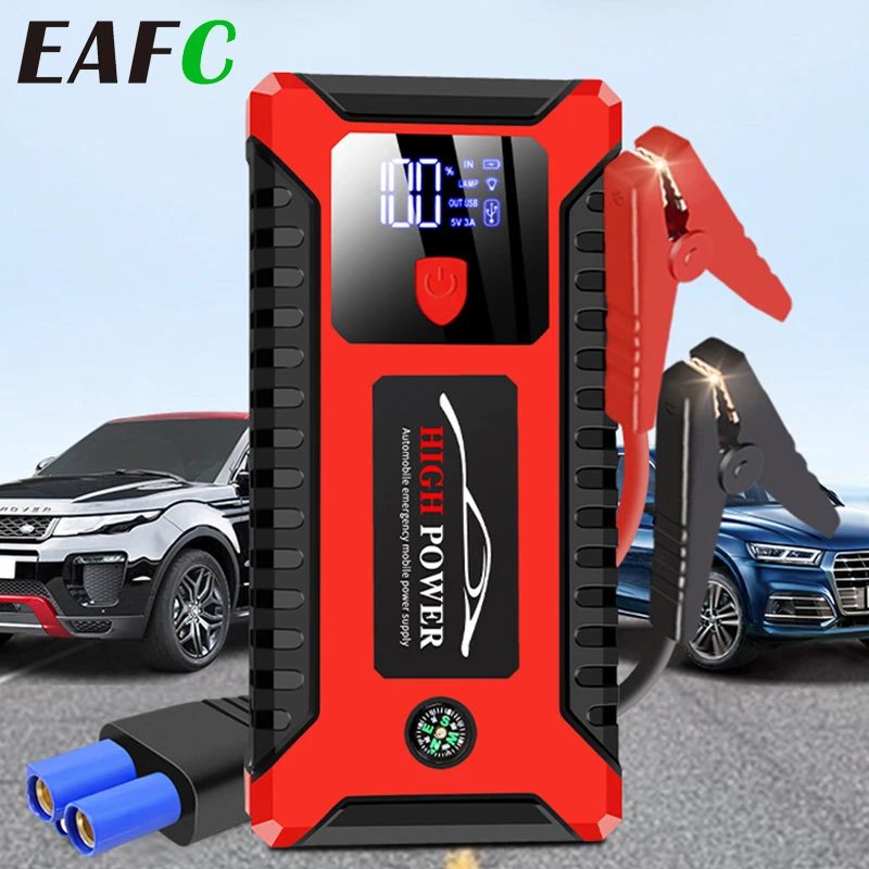 Eafc 600a Lcd Screen Car Starter 20000mah Power Bank Battery Start ...