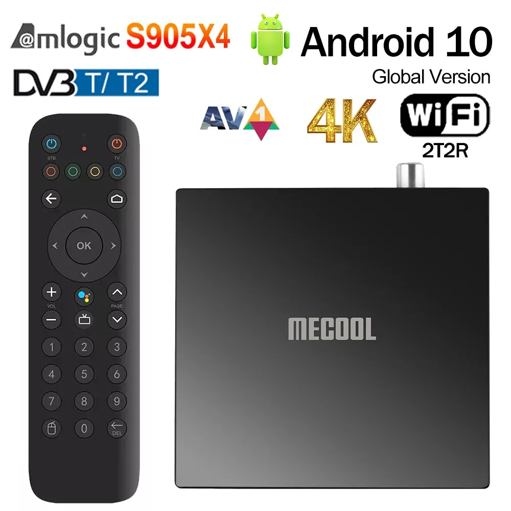 MECOOL-decodificador-de-se-al-KT1-DVB-T2-reproductor-multimedia-con-Android-10-Amlogic-S905X4 ...
