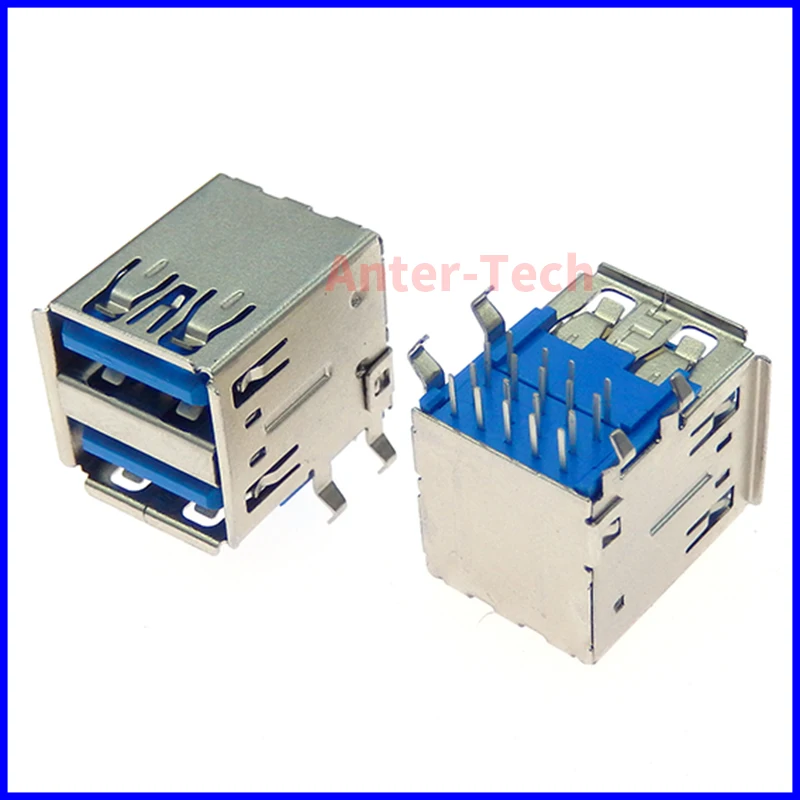 5PCS double USB 3.0 high-speed transmission 9pin USB famale socket ...