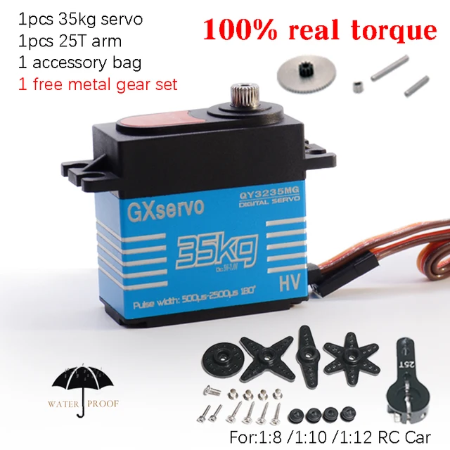 GXservo Servo High Speed Large Torque 35KG 40KG Metal Gear Digital ...