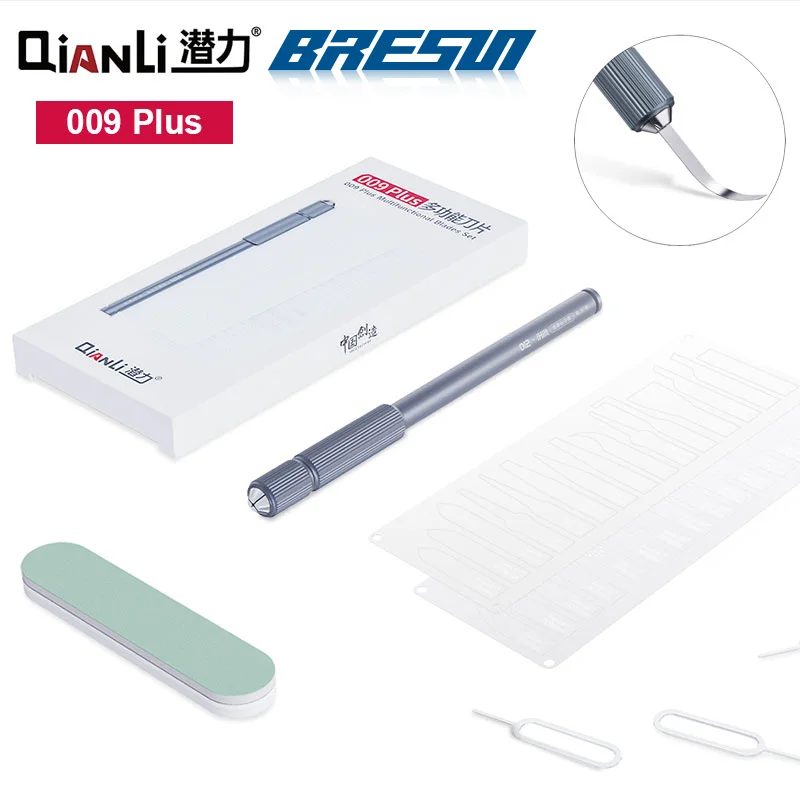 Qianli 009 Plus Multi Function Blades Set CPU IC Glue Remover Pry Knife for Mobile Phones ...
