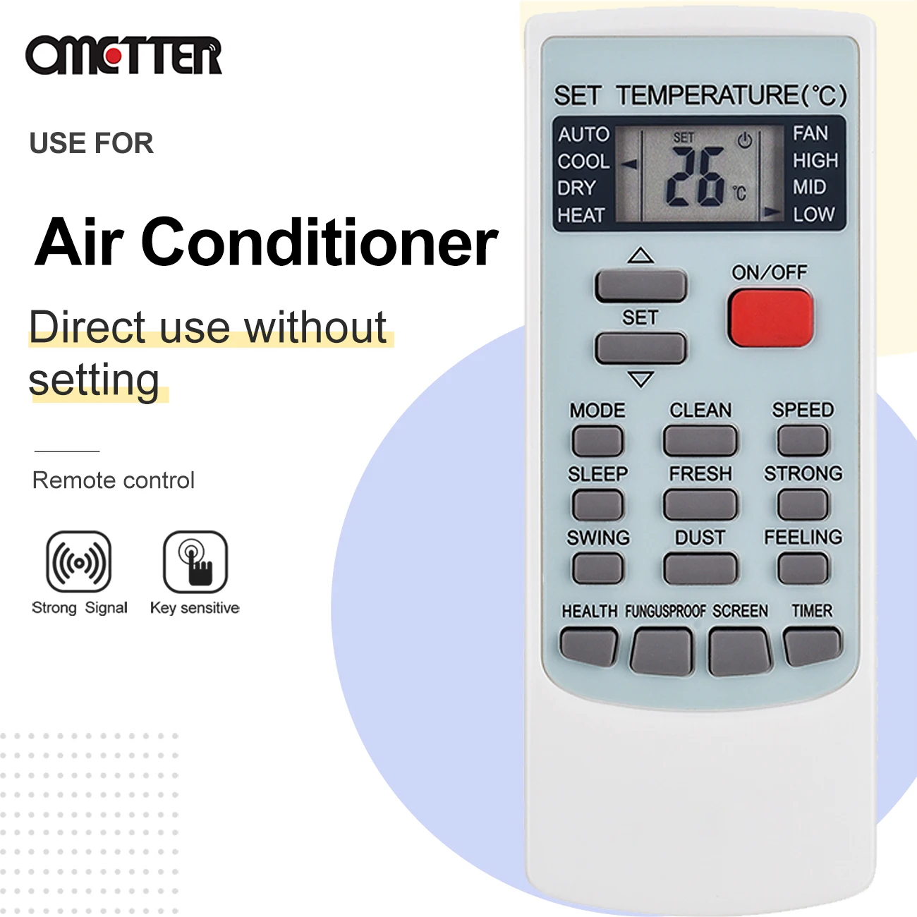 New-Remote-Control-YKR-H-002E-For-AUX-Air-Conditioner-YKR-H-006E-YKR-H ...