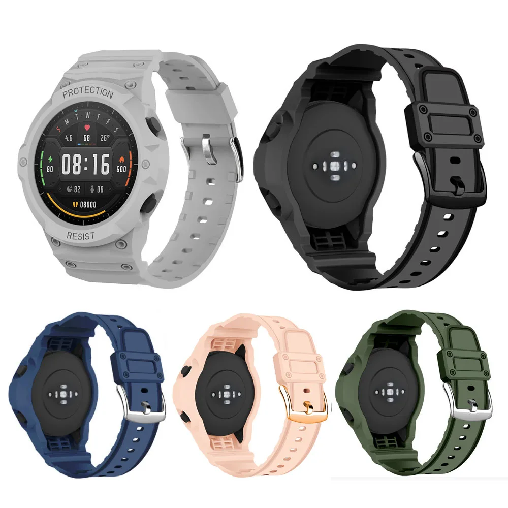 Silicone-Shell-Edge-Cover-Protector-Wrist-Watchband-For-Xiaomi-Mi-Watch ...