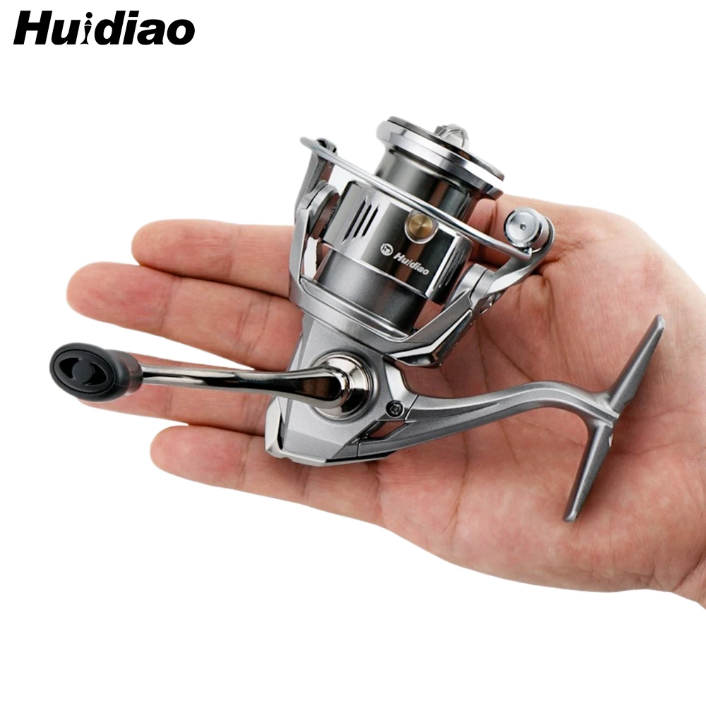 Huidiao 140g Ultralight Spinning Reel 500/800/1000 Small Fishing Reel 4 ...