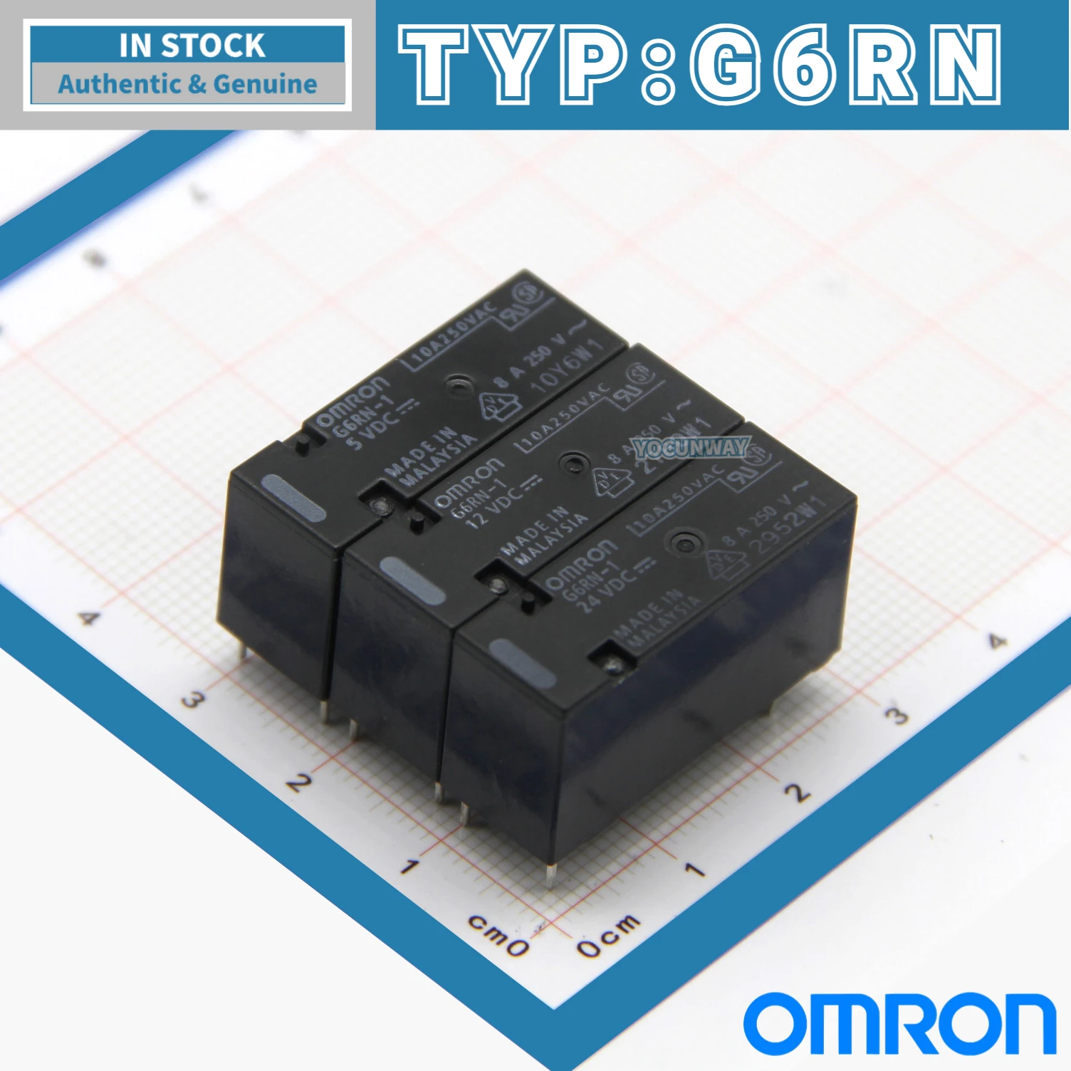 OMRON-G6RN-1-5VDC-DC12V-24V-de-rel-de-potencia-Original-nuevo-aut-ntico ...