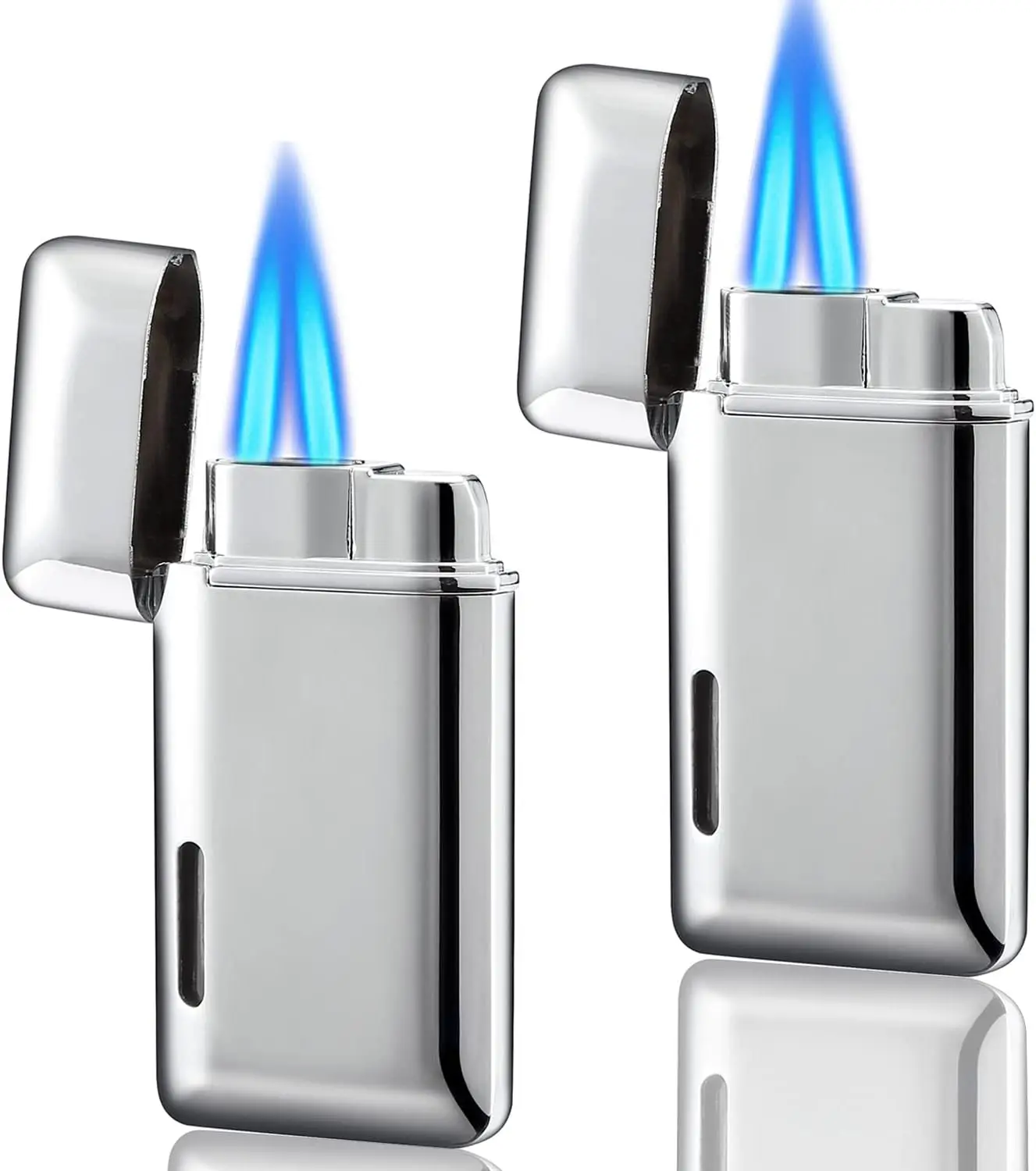 blue-Jet-Flame-Lighter-Luminous-Inflatable-Butane-Gas-Windproof ...