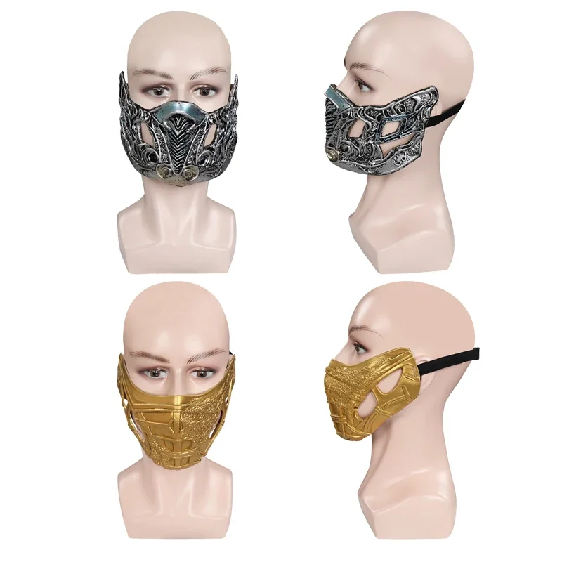 Mortal-cos-Kombat-Sub-Zero-mask-cosplay-latex-masks-Scorpion-half ...