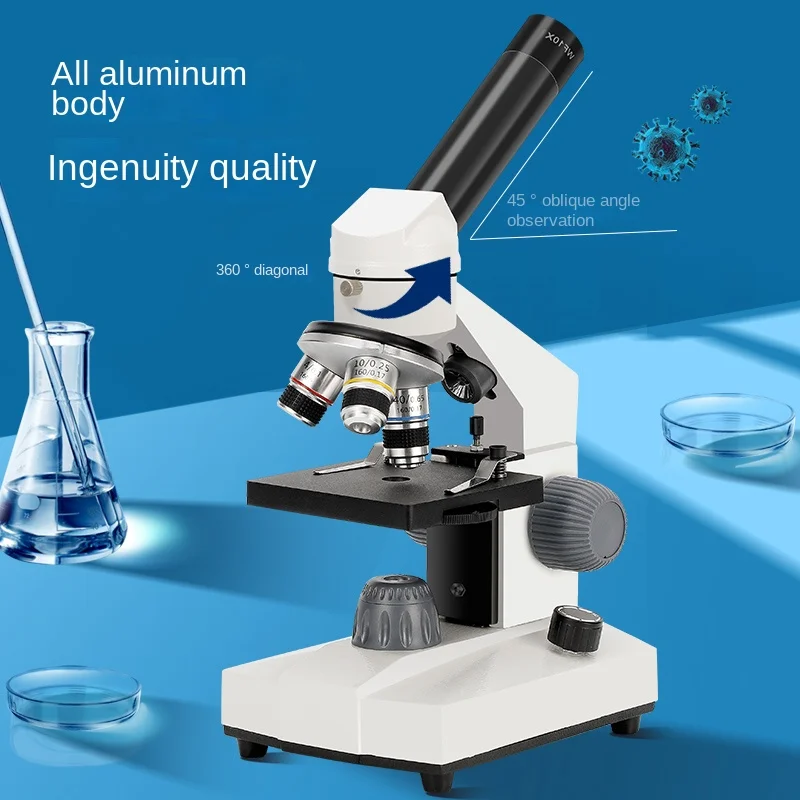 1000X-Monocular-Microscopy-Optical-Biology-Students-Study-Children ...