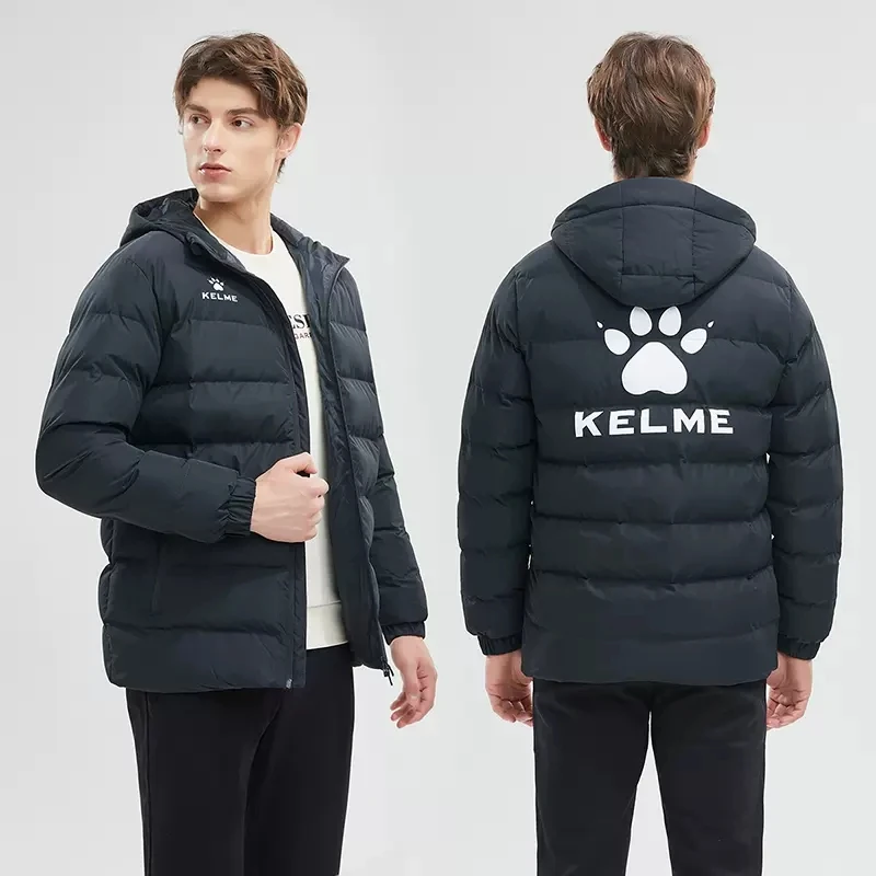 KELME-Kid-Men-Winter-Jacket-Short-Training-Coat-Male-Overcoat-Outrwear ...
