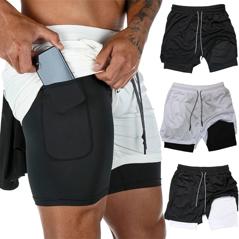 Men-s-2-in-1-Running-Shorts-with-Zipper-Pocket-Towel-Loop-Gym-Athletic ...