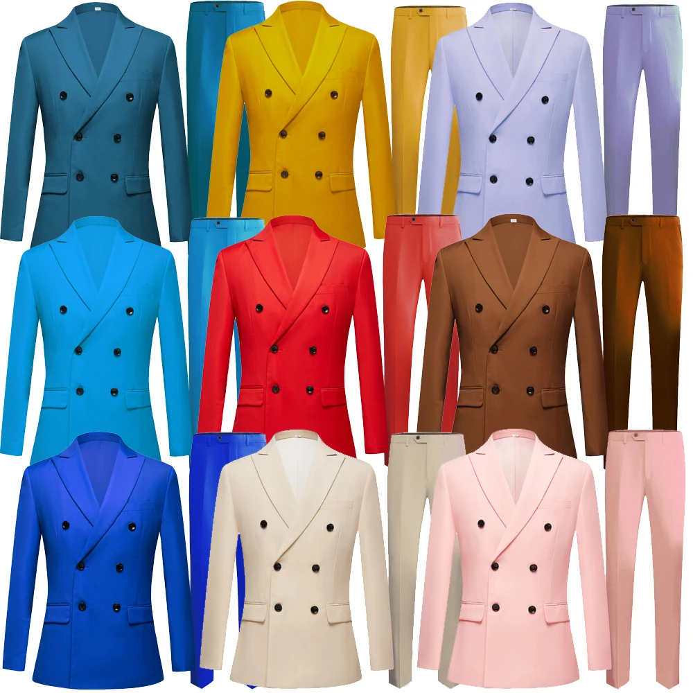 9-Colors-Men-Business-Casual-Wedding-Party-2-Pieces-Jacket-Trousers ...